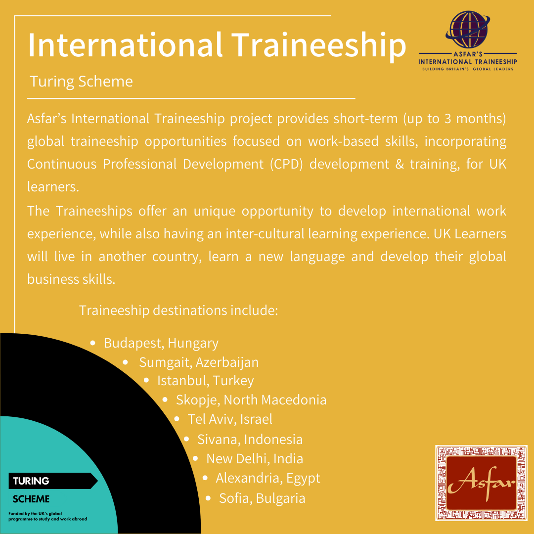 International Traineeships 2022/2023 - Asfar