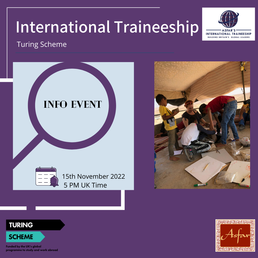 International Traineeship - Online Info Event - Asfar
